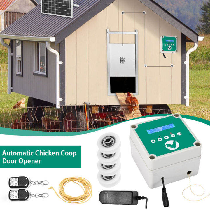 Automatic Chicken Door Chicken Flap With Timer And Light Sensor Coop ...