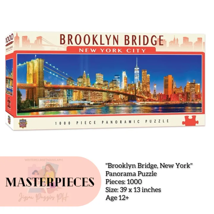 Masterpieces 1000 piece Jigsaw Puzzle - Cityscapes - Brooklyn Bridge ...