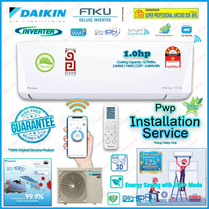 Pwp Installation Daikin Ftku Series R32 Deluxe Inverter Aircond