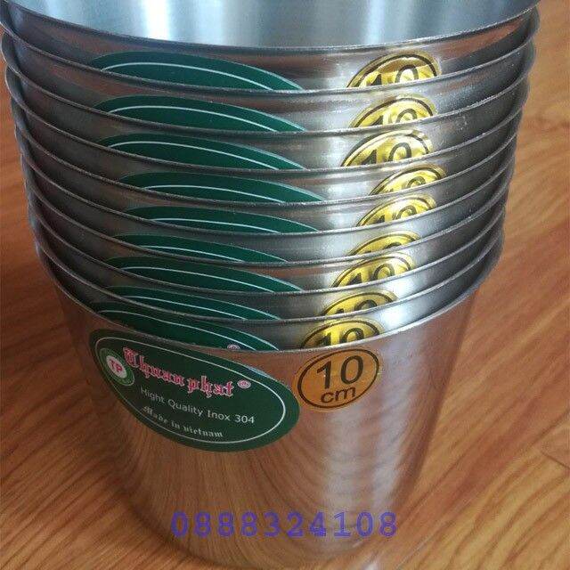 Ly Inox Làm Đá 10 cm loại Lớn Bộ 10 chung to | Lazada.vn