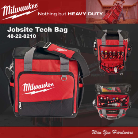 MILWAUKEE Heavy Duty Jobsite Tech Bag / Tools Bag / Tools Box / Beg ...