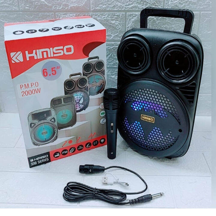 SPEAKER 3391 BLUETOOTH PORTABLE 6'5 INCH KIMISO- KMS-3391 | Lazada ...
