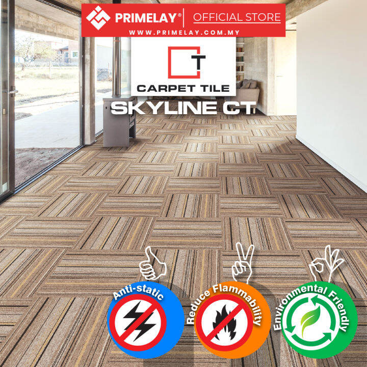 Commercial Carpet Tiles 50x50cm with Bitumen & Non-woven Backing Cover ...