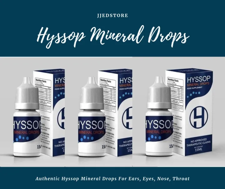 HYSSOP MINERAL DROPS (3 bottles) | Lazada PH
