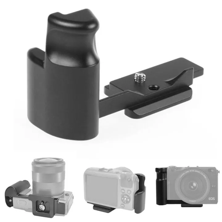 L-Shaped Release Plate Bracket Hand Grip with 1/4 Srew Hole for EOS-M ...