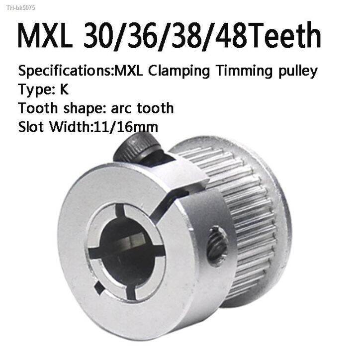 K Type Clamping Timing Pulley MXL 30/36/38/48 Teeth Clamp Synchronous ... K Type Clamping Timing Pulley MXL 30/36/38/48 Teeth Clamp Synchronous ...