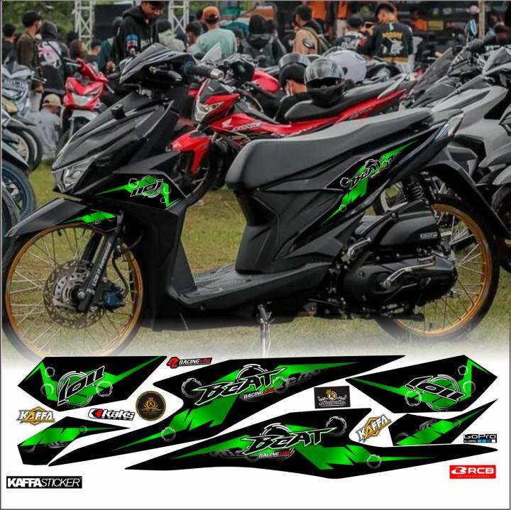 Striping Decal Variasi Beat New Deluxe New Design Simple Style List ...
