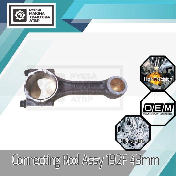Connecting Rod Assy Assembly 192F (43mm) 18HP Air Cooled Diesel Engine ...
