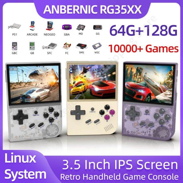 【YD】 ANBERNIC RG35XX Handheld Game Console Linux System 3.5 Inch Screen ...