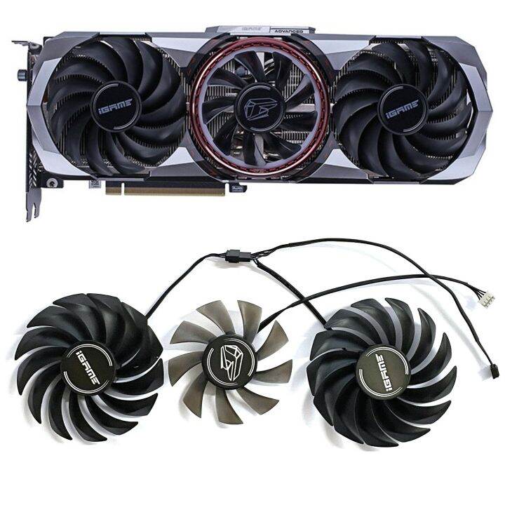 90Mm 4-Pin PVA080E12R GPU Cooler For Colorful Igame Geforce RTX 3060 ...