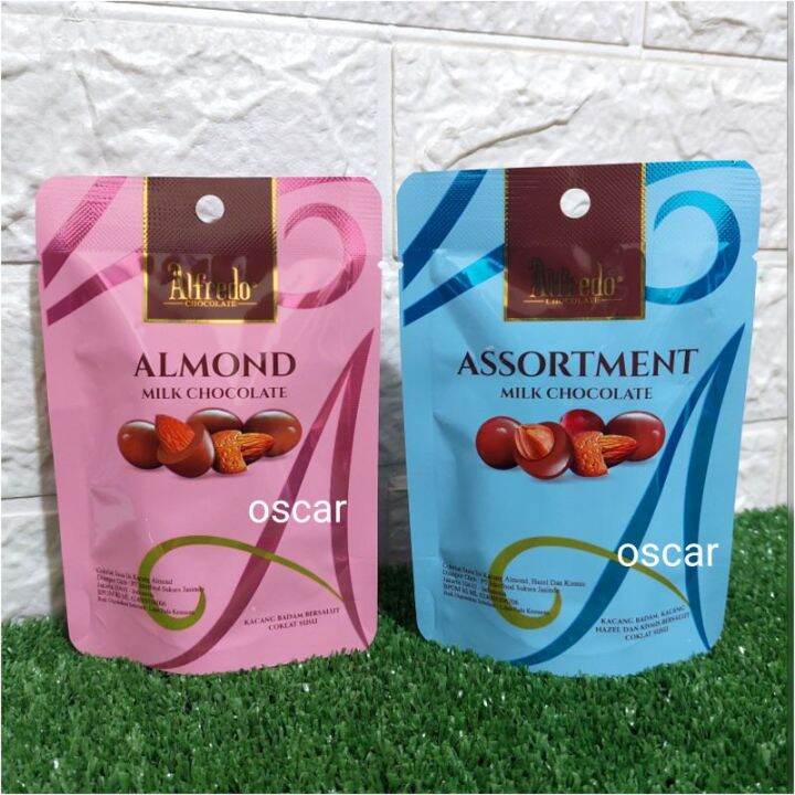 Alfredo Chocolate Mini Pouch 30g Blue Pink Almond Assortment | Lazada ...