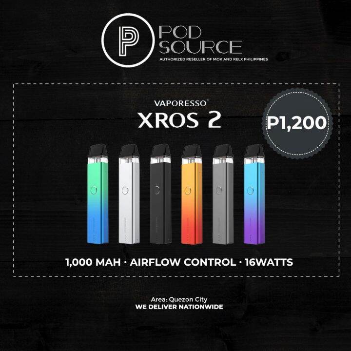 [AUTHENTIC] Vaporesso XROS 2 Pod System Starter Kit 1000 mAh | Lazada PH