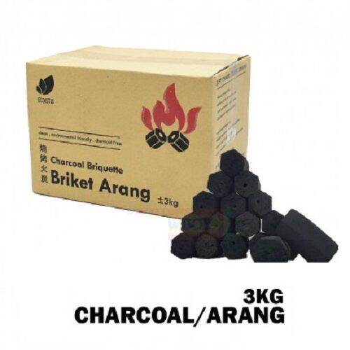 BRIKET ARANG CHARCOAL BRIQUETTE 3KG | Lazada