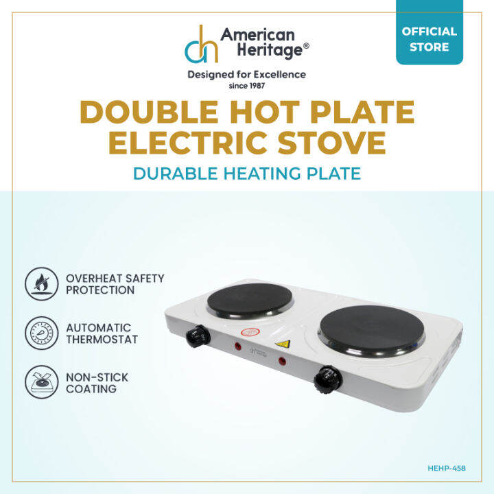 American Heritage Double Hot Plate Electric Stove HEHP-458 | Lazada PH