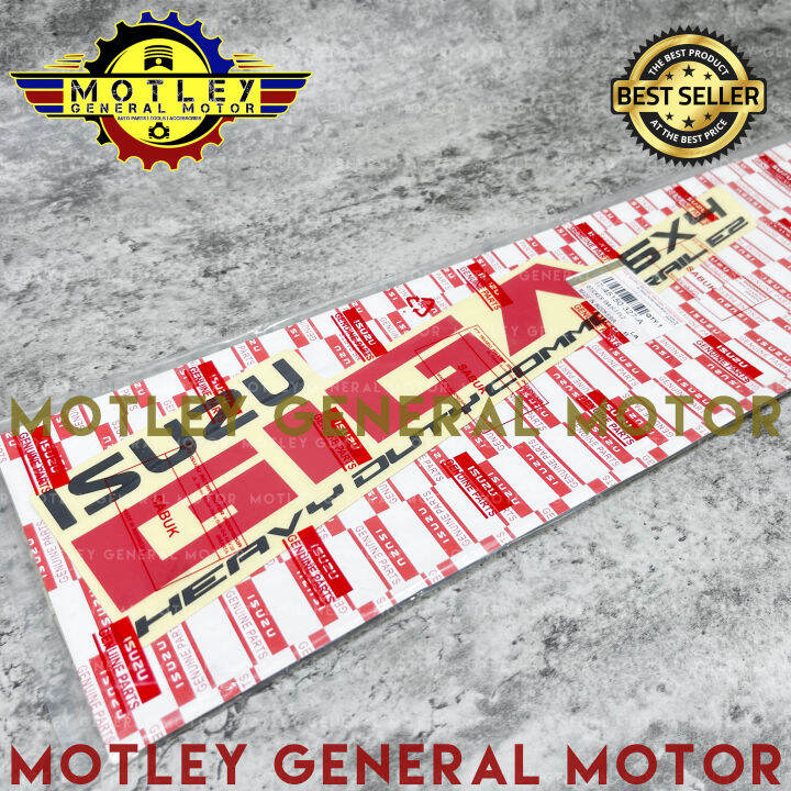 STICKER STIKER SETIKER STRIKER SETICKER PINTU ISUZU GIGA FVZ 6X4 6 X 4 ...