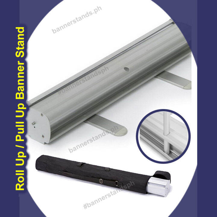 Roll Up Banner Stand 2.65 ft .x 6.5 ft 80cm x 200cm Retractable Pull Up ...