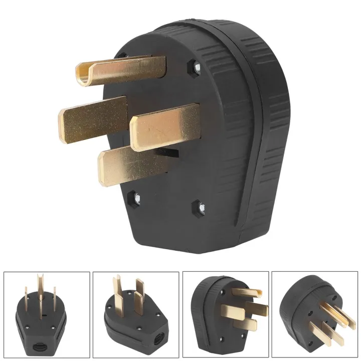 NEMA 14-50P Male Plug 50A 125/250V Dryer RV Generator Plug 14-50 for ...