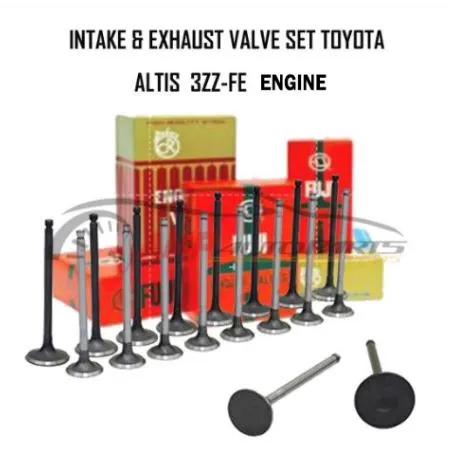 INTAKE & EXHAUST ENGINE VALVE SET TOYOTA 3ZZ-FE 1.6cc 3ZZ Engine ...