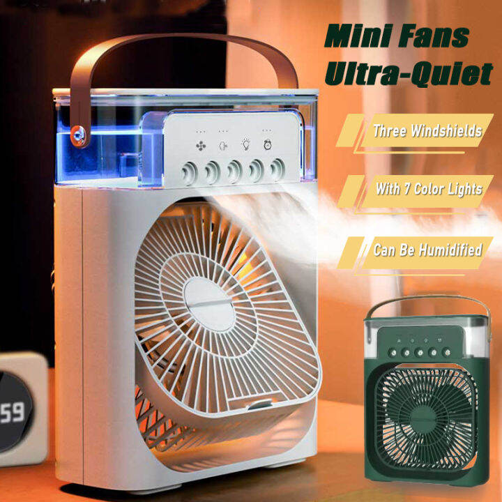 Multifunction Water Spray Mist Fan Air Cooler Usb Fan Portable Air