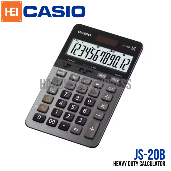 Casio JS-20B Heavy Duty Calculator (12 Digits) | Lazada PH