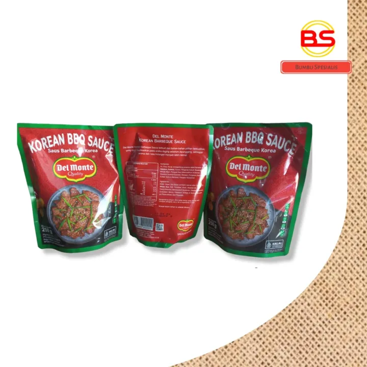 Delmonte Korean BBQ Sauce / Del Monte Saus Barbeque Korea Pouch ...