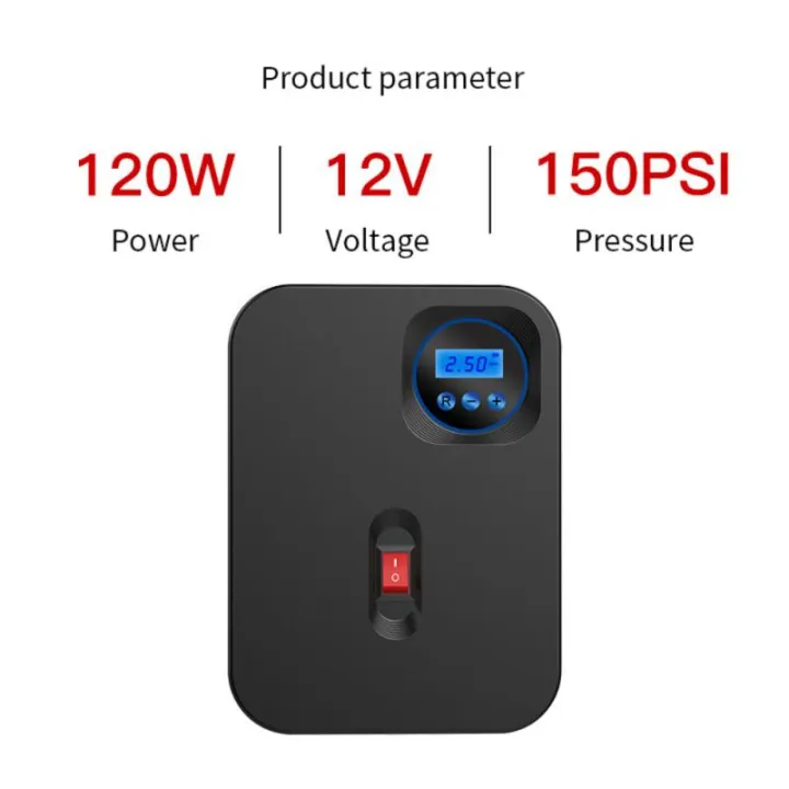 Car Air Compressor 150 PSI Rechargeable Wireless Inflatable Pump ...