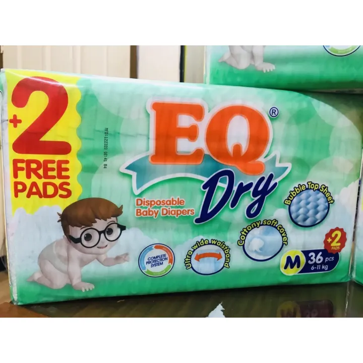 EQ DRY MEDIUM ECONO PACK 36PCS PLUS 2 PCS | Lazada PH