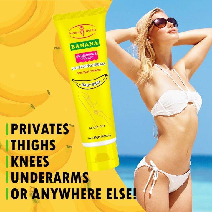 Aichun Beauty Banana Underarm Private Whitening Cream 50g Private Part Whitening Underarm ...