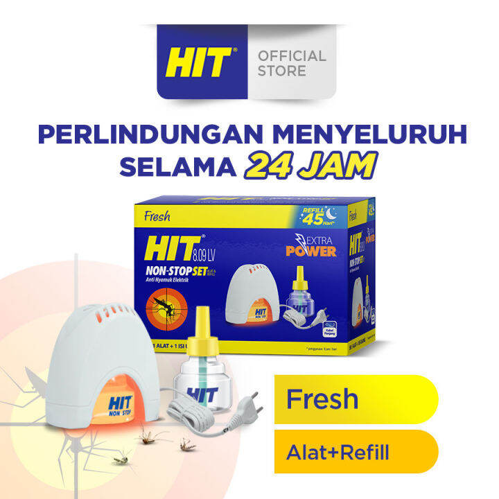 HIT Non Stop Set Anti Nyamuk Alat Elektrik GRATIS Refill | Lazada Indonesia