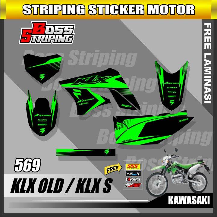 Stiker Striping KLX LAMA OLD KLX 150 , KLX S / L List Variasi kode M569 ...