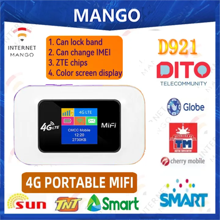 Modified Unlimited(D921) 4G LTE pocket WiFi router Portable Wifi Modem MIFI Router Unlimited ...