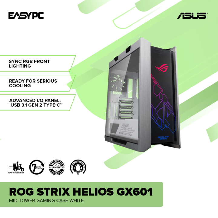 EasyPC | ASUS ROG STRIX HELIOS GX601 Mid Tower Gaming Case White ...