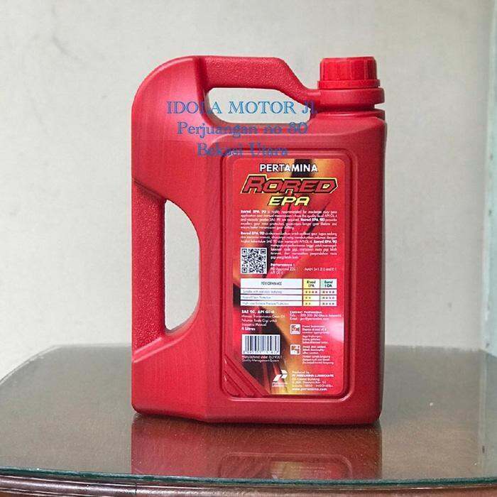 Oli pertamina rored epa sae 90 api GL-4 isi 4 liter | Lazada Indonesia