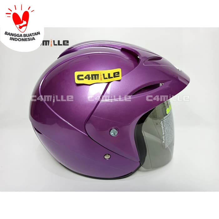 Flash Sale HELM HIU NICO PURPLE HALF FACE Murah | Lazada Indonesia