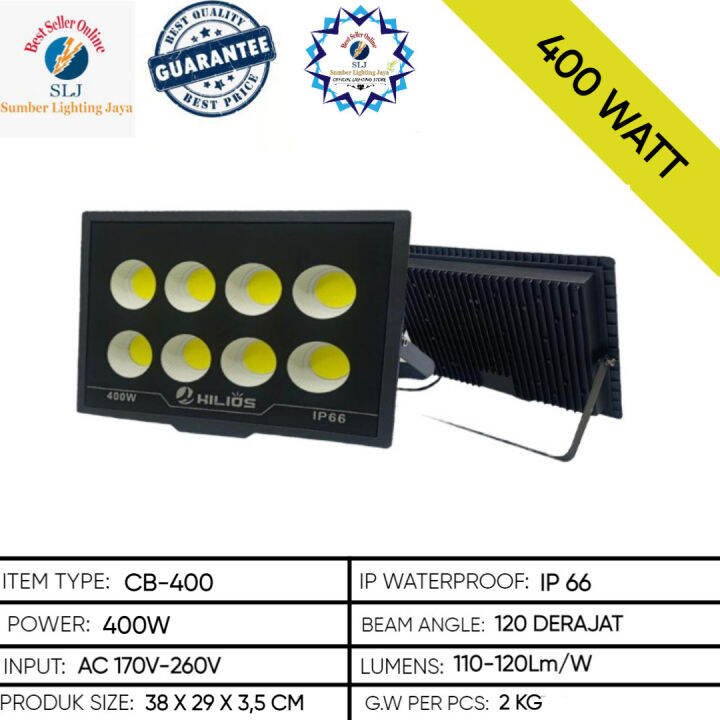 LAMPU SOROT LED COB 400W / LAMPU TEMBAK LED 400 WATT / LAMPU OUTDOOR | Lazada Indonesia
