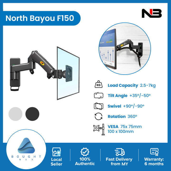 NB North Bayou F150 TV Monitor Wall Mount Bracket Full Motion ...