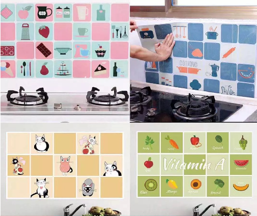 Waterproof Kitchen Anti-oil Wall Sticker Paper | Lazada PH