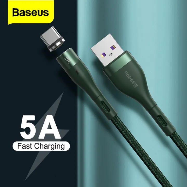 Baseus 5A Magnetic Cable USB C Type C Magnet Charger Cable For Fast ...
