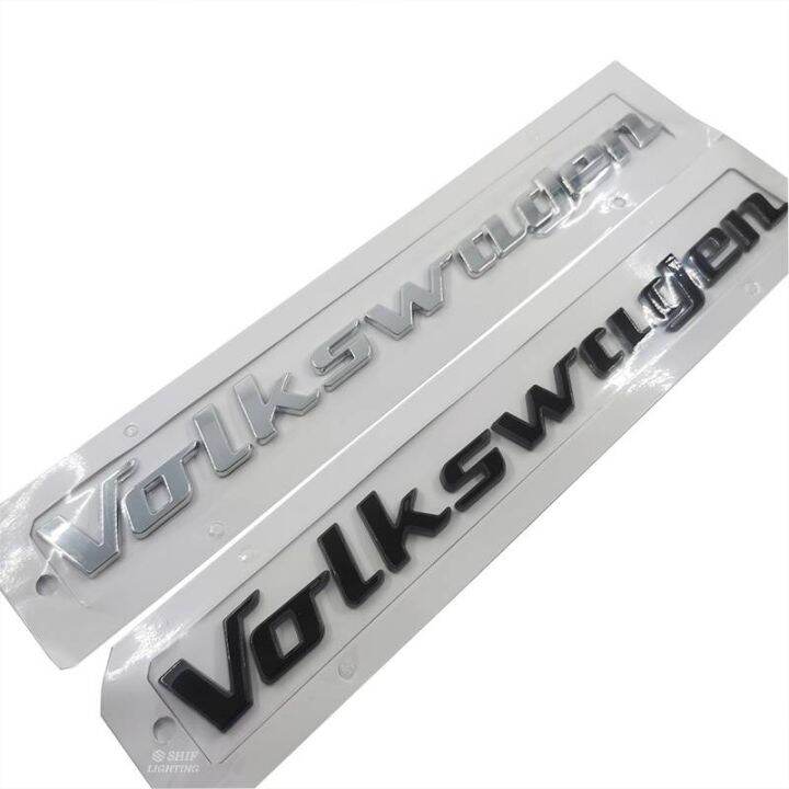 （FT）1 X ABS Chrome Volkswagen Letter Car Auto Emblem Badge Sticker ...