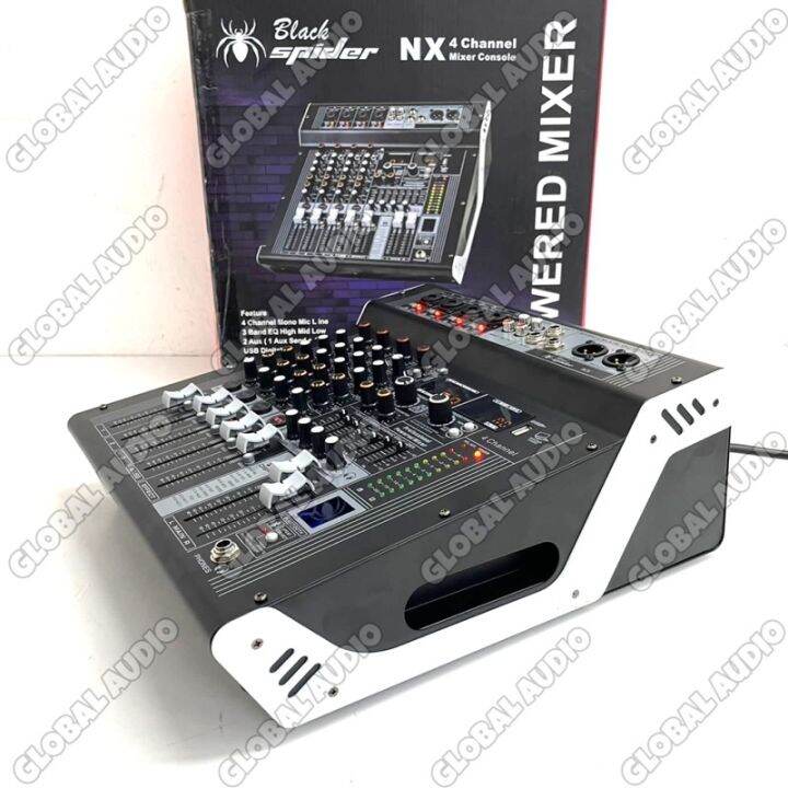 Power Mixer Black Spider NX4 4Channel Original Mixer Console Blackspider Nx 4 Mixing ( Bisa COD ...