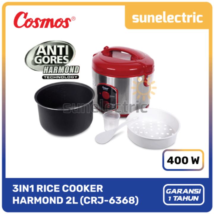 Cosmos CRJ-6368 Rice Cooker 3in1 Magic Com HARMOND (2 Liter) CRJ 6368 ...