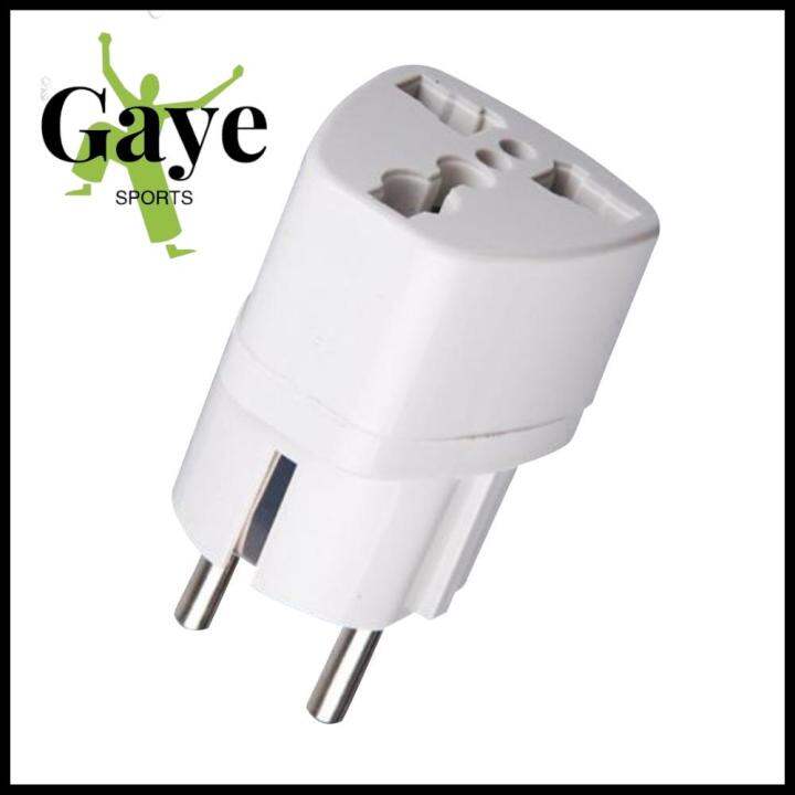 GS Electronic Socket Plug Europe UK/US/AU to EU Power Adapter Converter ...