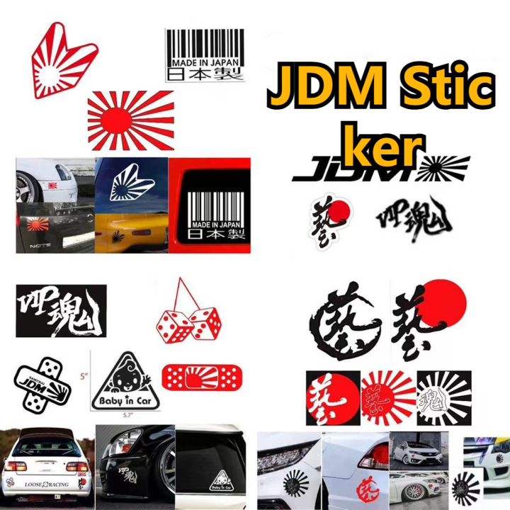 1pc Car Decal Sticker Motorcycle J's Racing Japan Kereta Stiker bumper ...