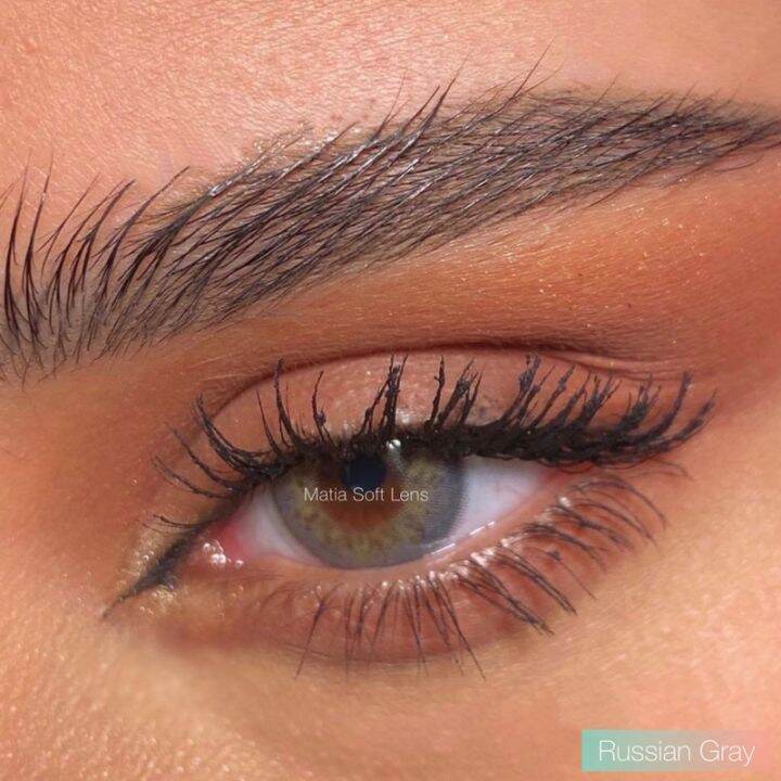 Russian gray คอนแทคเลนส์นำเข้า รายปี 390.- มีค่าสายตา | Lazada.co.th