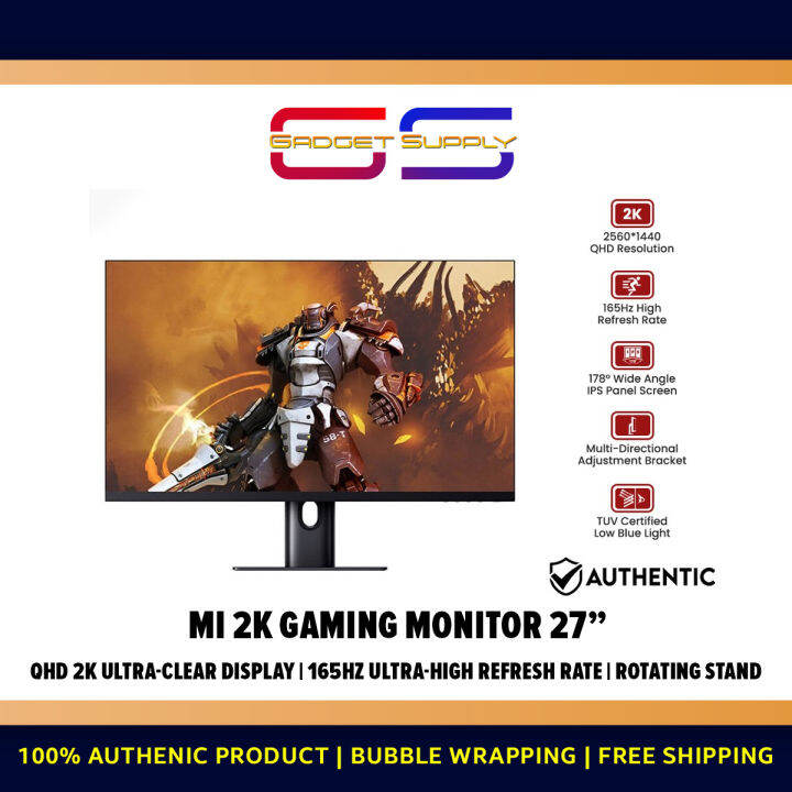 [FREE SHIPPING] Xiaomi Mi 2K Gaming Monitor 27" QHD (QHD 2K Ultra-Clear ...
