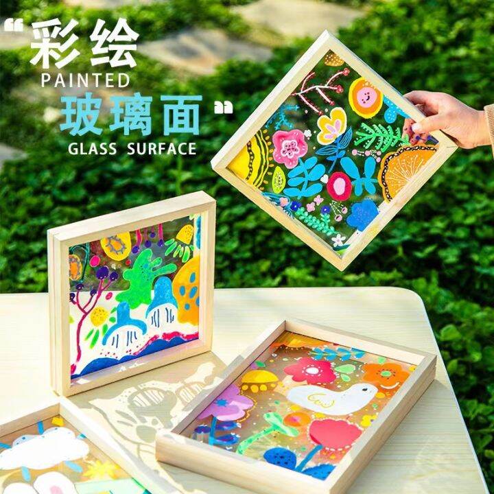 Ready Stock DIY Glass Paint Set Hand-Painted Acrylic Color Paint Set ...
