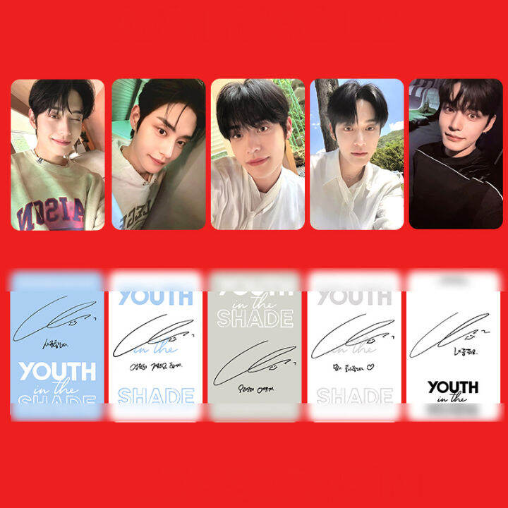 ZB1 Album Youth In The Shade PhotoCards Zerobaseone Jiwoong Gyuvin ...