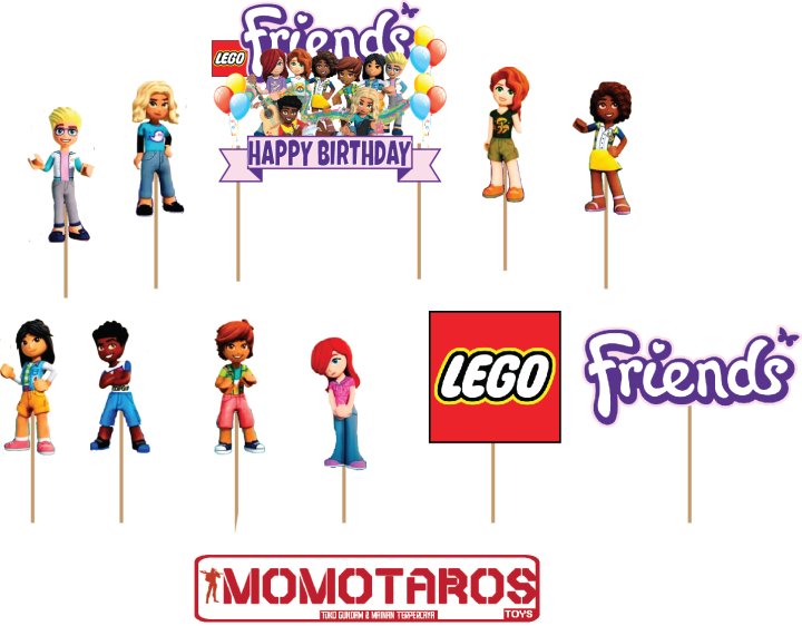 Cake topper Lego Friends set | Lazada Indonesia