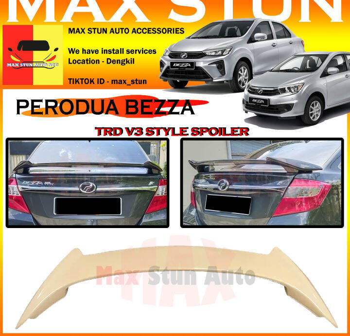 PERODUA BEZZA TRD V3 SPOILER REAR BONNET SPOILER WING BEZZA 2016-2023 ...
