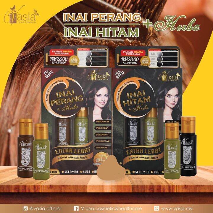 V'Asia Inai Hitam + Herba | Lazada
